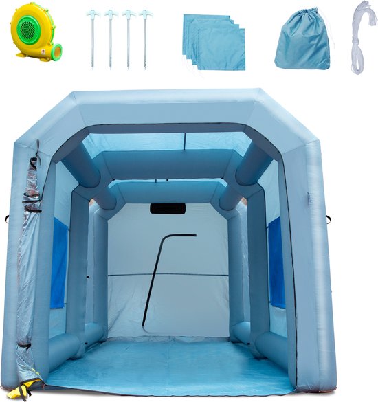 VEVOR Opblaasbare Verf Tent Met 950 W Ventilator - Verfcabine Diy Spray ...