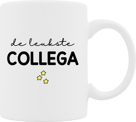 Mok - De leukste collega - Mok met tekst - Cadeau - Theemok - Koffiemok ...