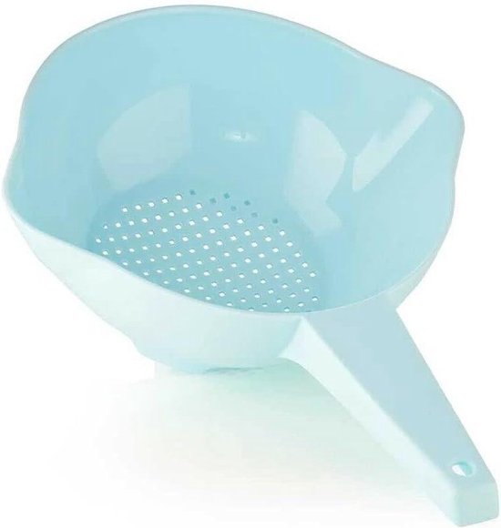 1 Quart Light Blue Colander Strainer with Handle - Small | bol