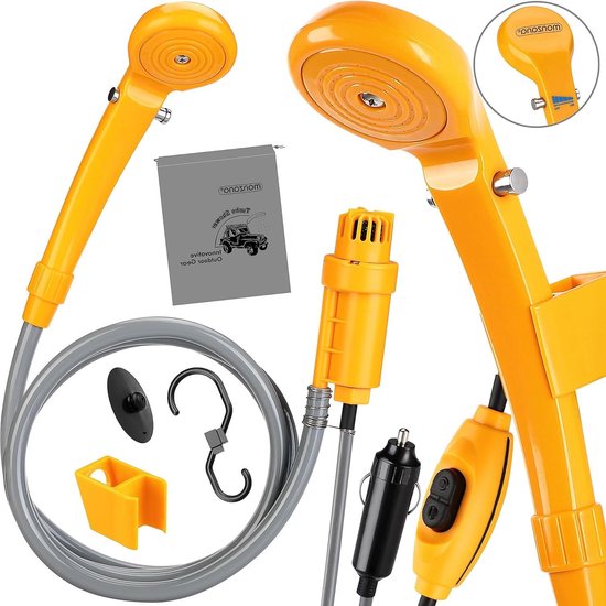 Campingdouche met dompelpomp 12 V voor camping - auto douche - buiten ...
