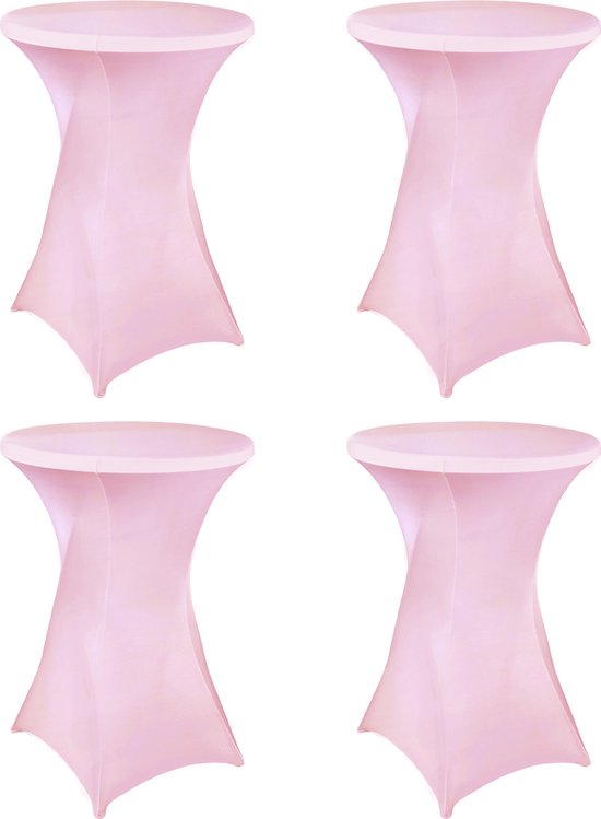 Saaf Statafelrok set - 4 stuks - ∅80-85 x 110cm - Statafelhoes - Wasbaar en Elastisch... | bol