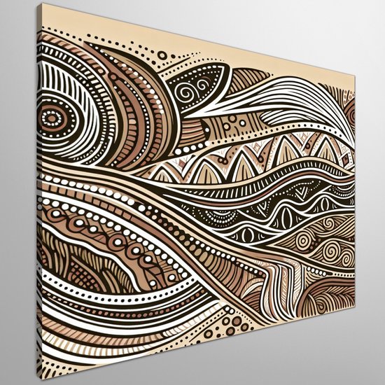 Line art aboriginal schilderij | Primal Vision: A Tribute to Indigenous ...