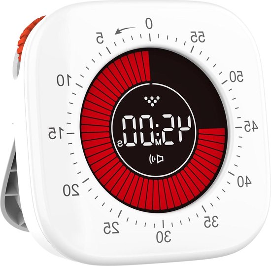 Magnetische keukentimer - visuele timer voor kinderen - digitaal ...