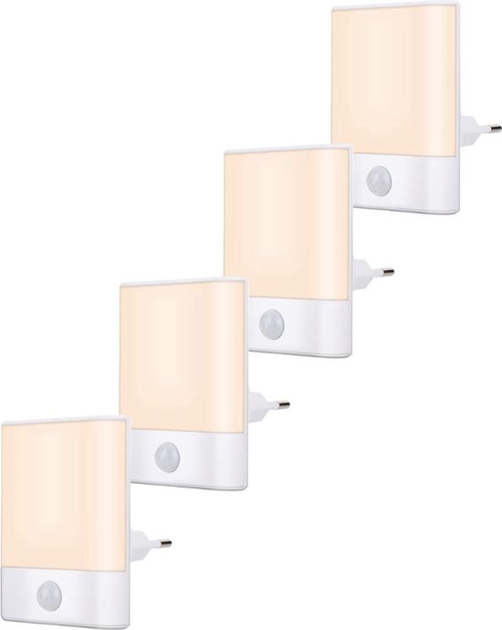 Nachtlicht met Bewegingsmelder - Instelbaar Stopcontactlampje voor ...