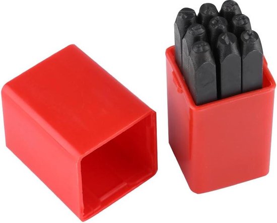 3mm Alphabet Numbers Punch Set with Case - Industrial Grade Metal ...