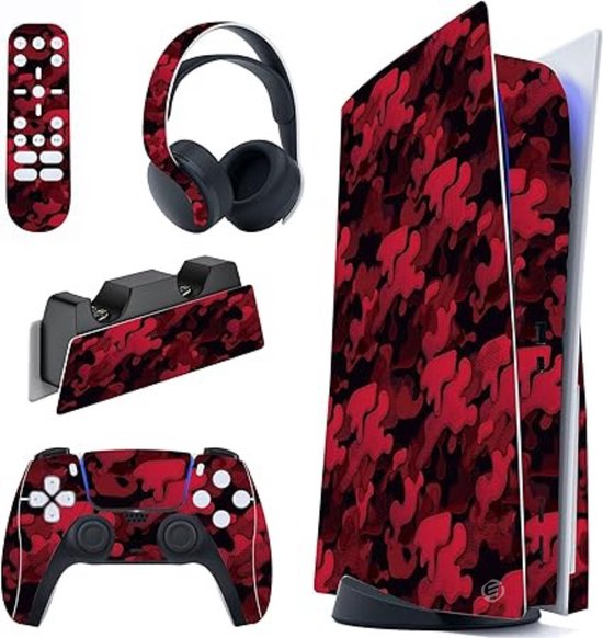 Equivera Geschikt Voor PS5 Sticker - PS5 Skins Voor PS5 Disk Edition ...