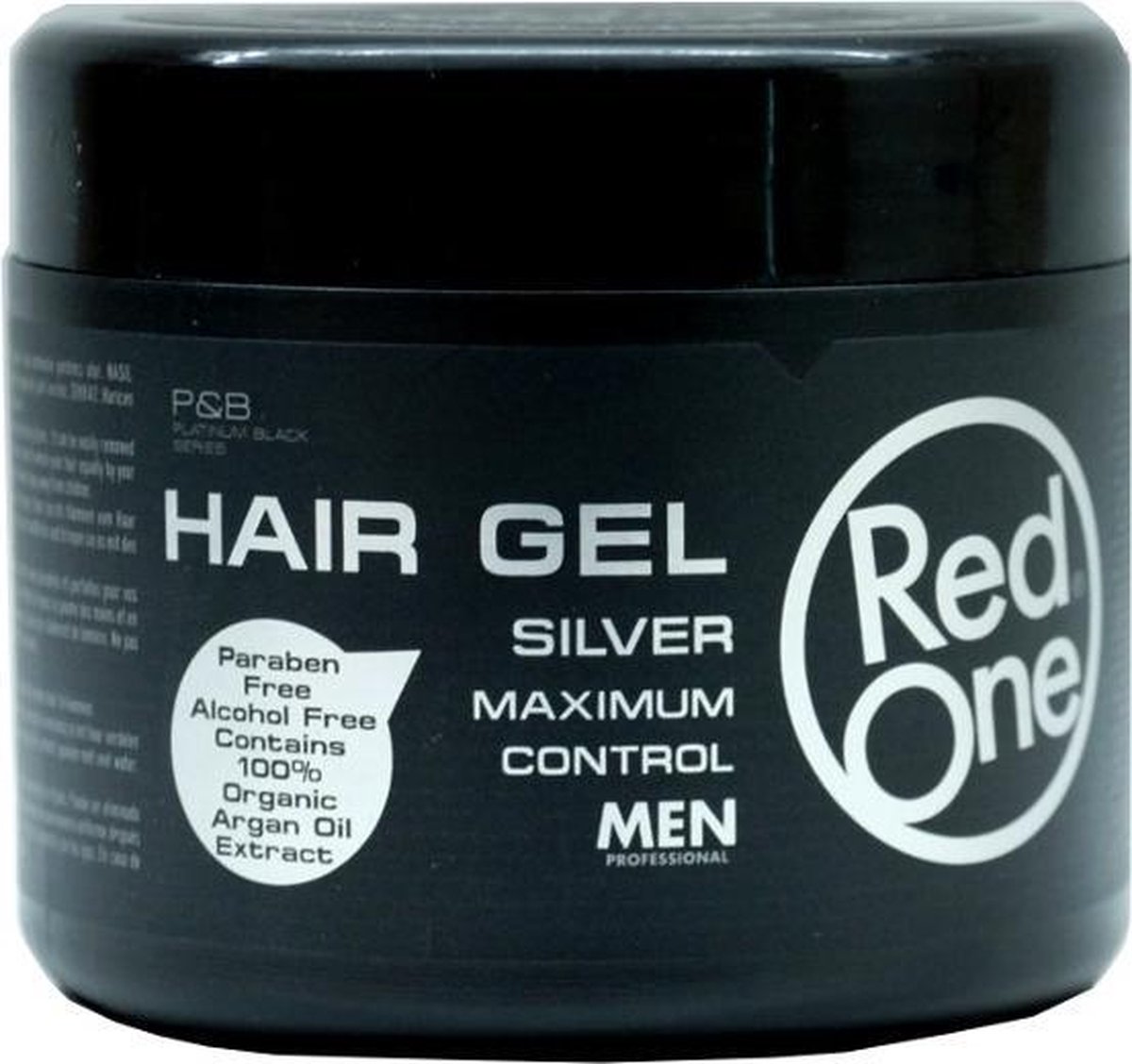 Red One Haargel silver maximum control 500ml - hair gel for him | bol