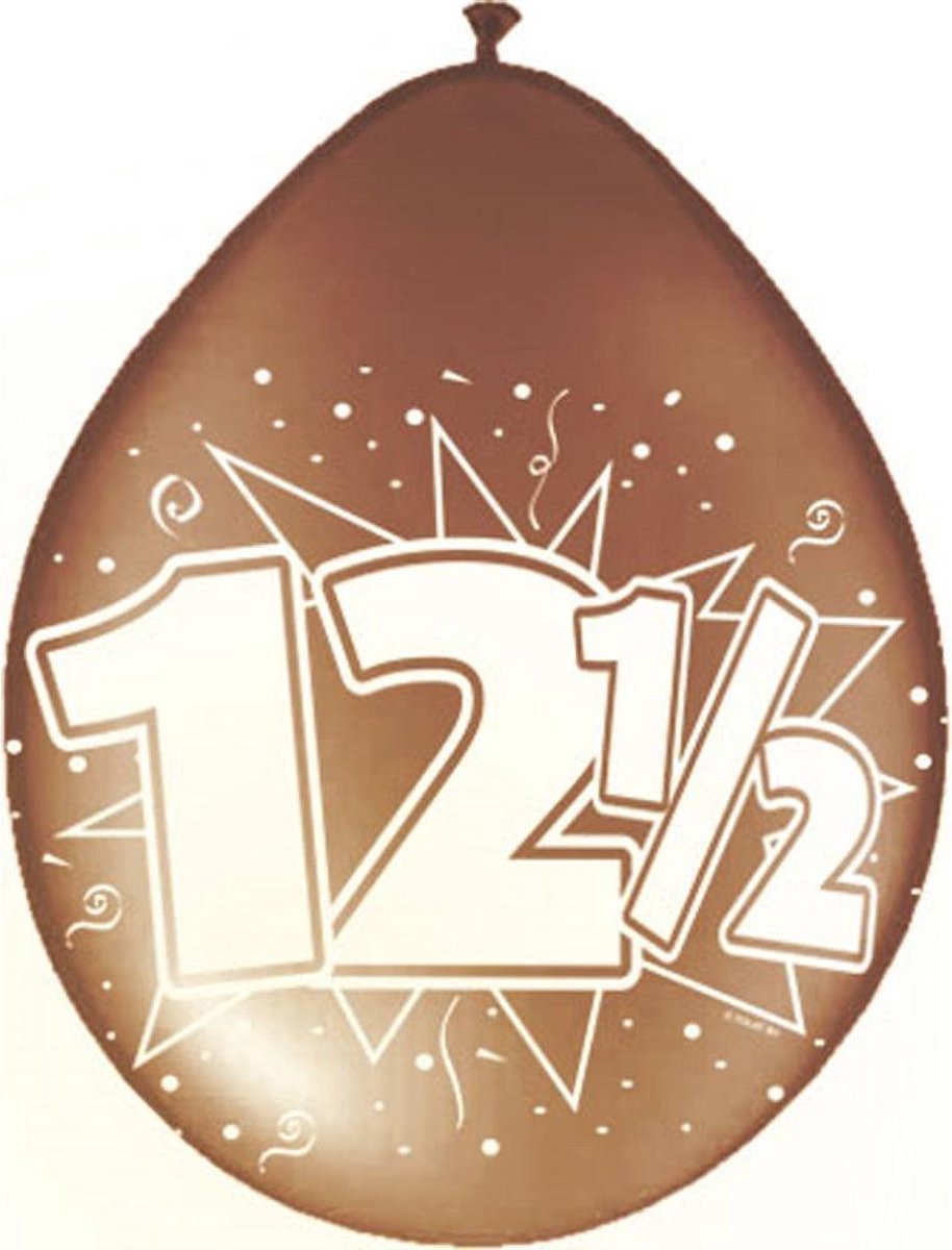 6x stuks Jubileum ballonnen 12,5 jaar - 12,5 jaar getrouwd versiering ...