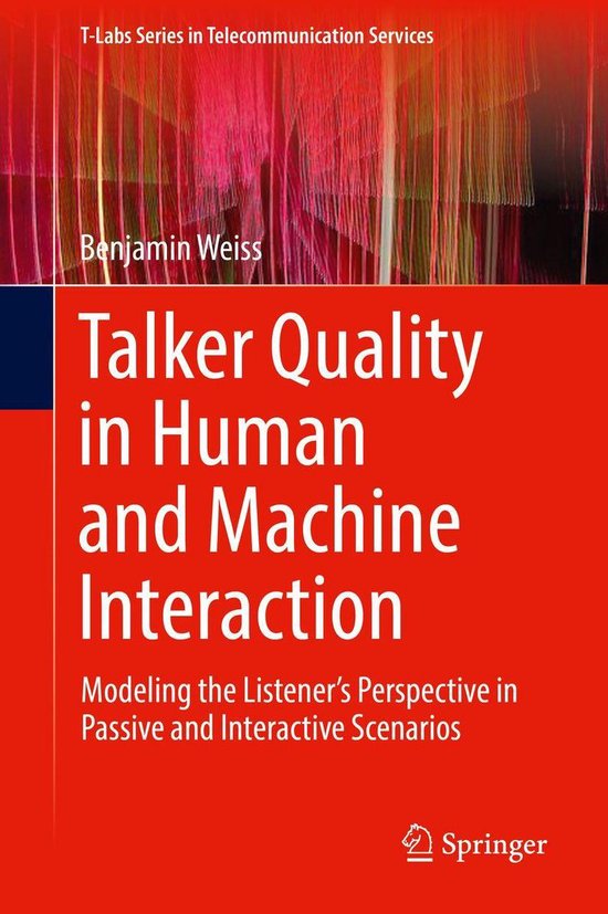 T-Labs Series in Telecommunication Services - Talker Quality in Human and Machine... | bol.com