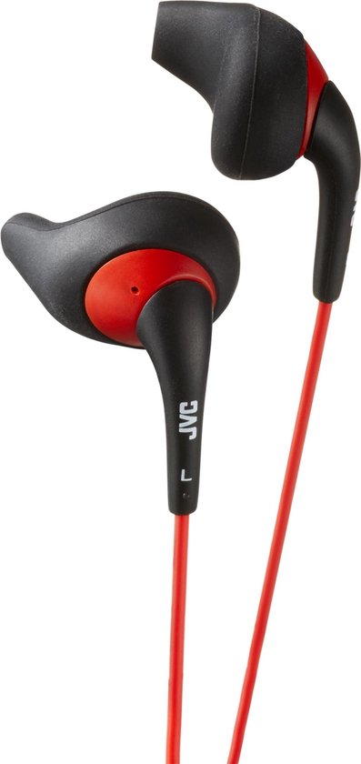 JVC HA-EN10-BR-E - In Ear hoofdtelefoon - Zwart/Rood | bol