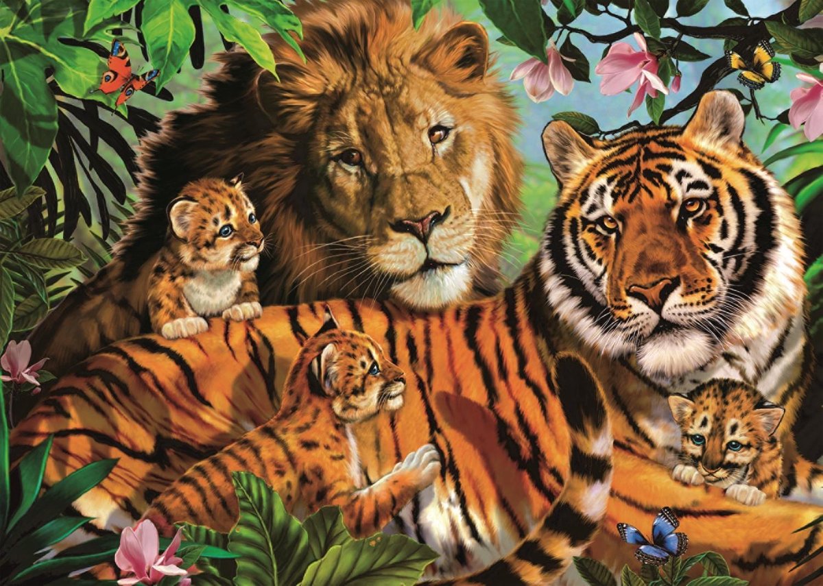 Jumbo Premium Collection Puzzel Wilde Katten - Legpuzzel - 1000 stukjes ...
