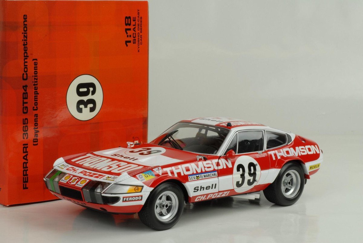 Ferrari 365 GTB4 Daytona Competizione #39."Thompson" Le Mans 1973 Rood ...