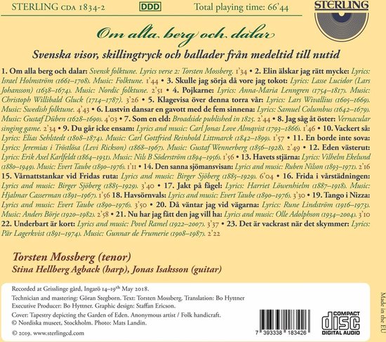 Torsten Mossberg, Stina Hellberg Agback, Jonas Isaksson - About Every Hill And Valley... | bol.com