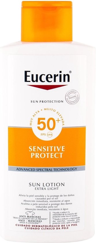 Zonnebrandlotion Sensitive Protect Eucerin Spf 50 | bol