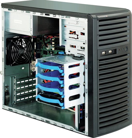 Supermicro SuperChassis 731i-300B Mini Tower Zwart 500 W | bol.com