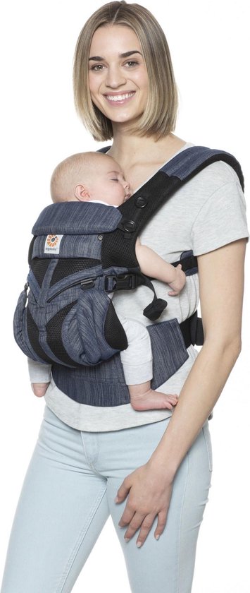 Ergobaby Omni 360 Cool Air Mesh Draagzak Baby Indigo bol