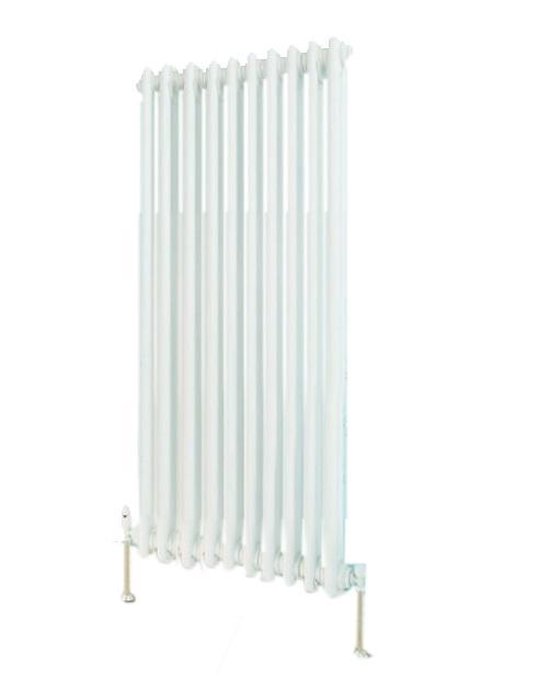 Design radiator verticaal 2 kolom staal wit 60x47,3cm 630 watt ...