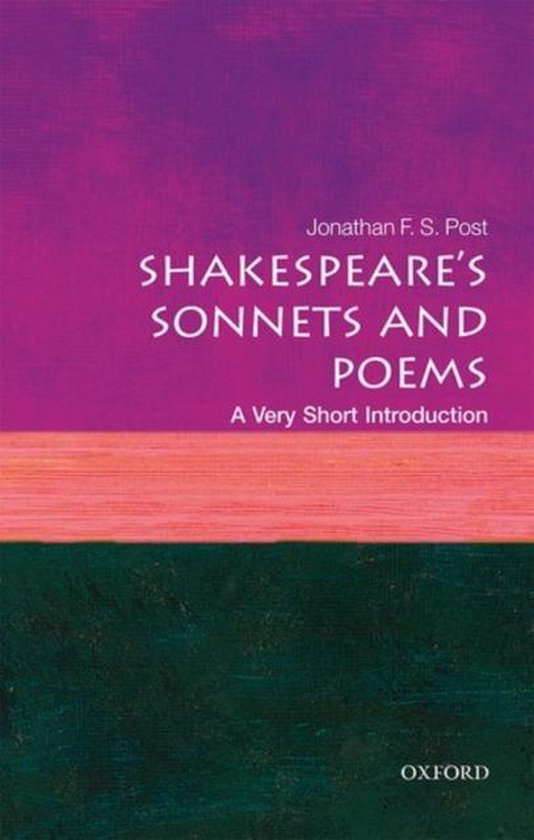 Shakespeare's Sonnets and Poems: A Very Short Introduction ...