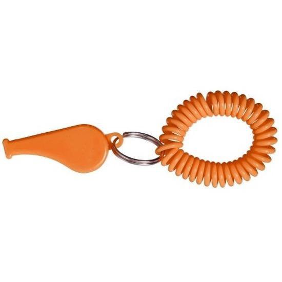 Oranje fluitje aan polsbandje - Koningsdag/Oranje feest accessoires ...