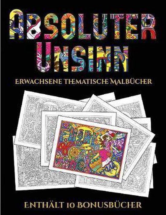 Erwachsene thematische Malb cher (Absoluter Unsinn), Jessica Windham | 9781839125904 |... | bol