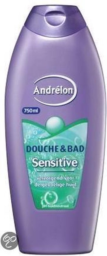 Andrelon Douche&Bad 750 ml Sensitive 4 stuks | bol