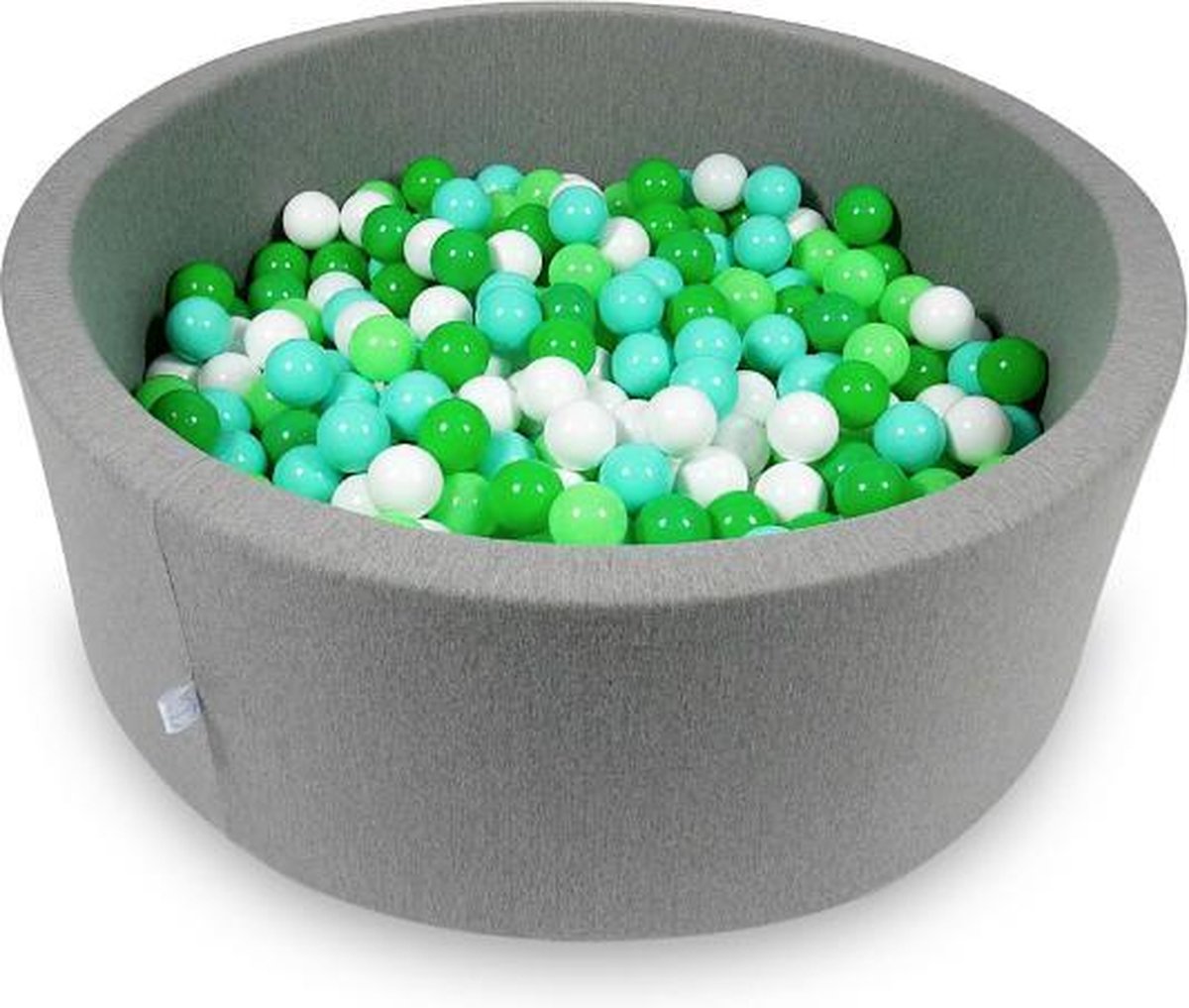 Ballenbak rond grijs - 500 ballen - 115 x 40 cm - ballenbad - groen 7 ...