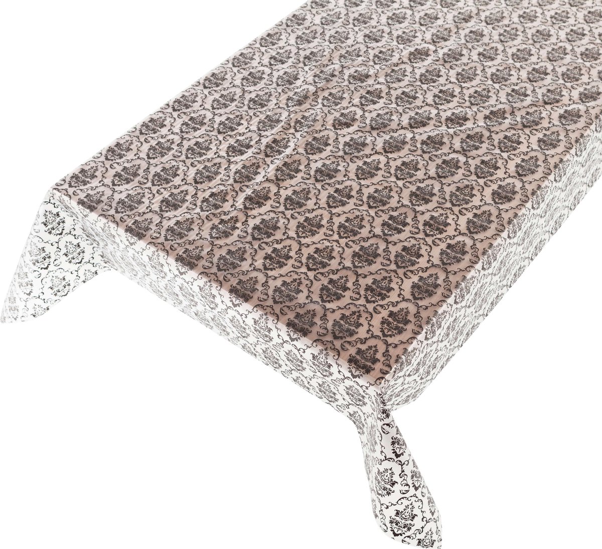 Toile cirée transparente Aida Black - Disponible en 12 tailles | bol.com