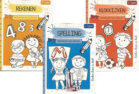 Oefenboeken met stickers – ik leer – set van 3 – leren rekenen ... Oefenboeken met stickers – ik leer – set van 3 – leren rekenen ...