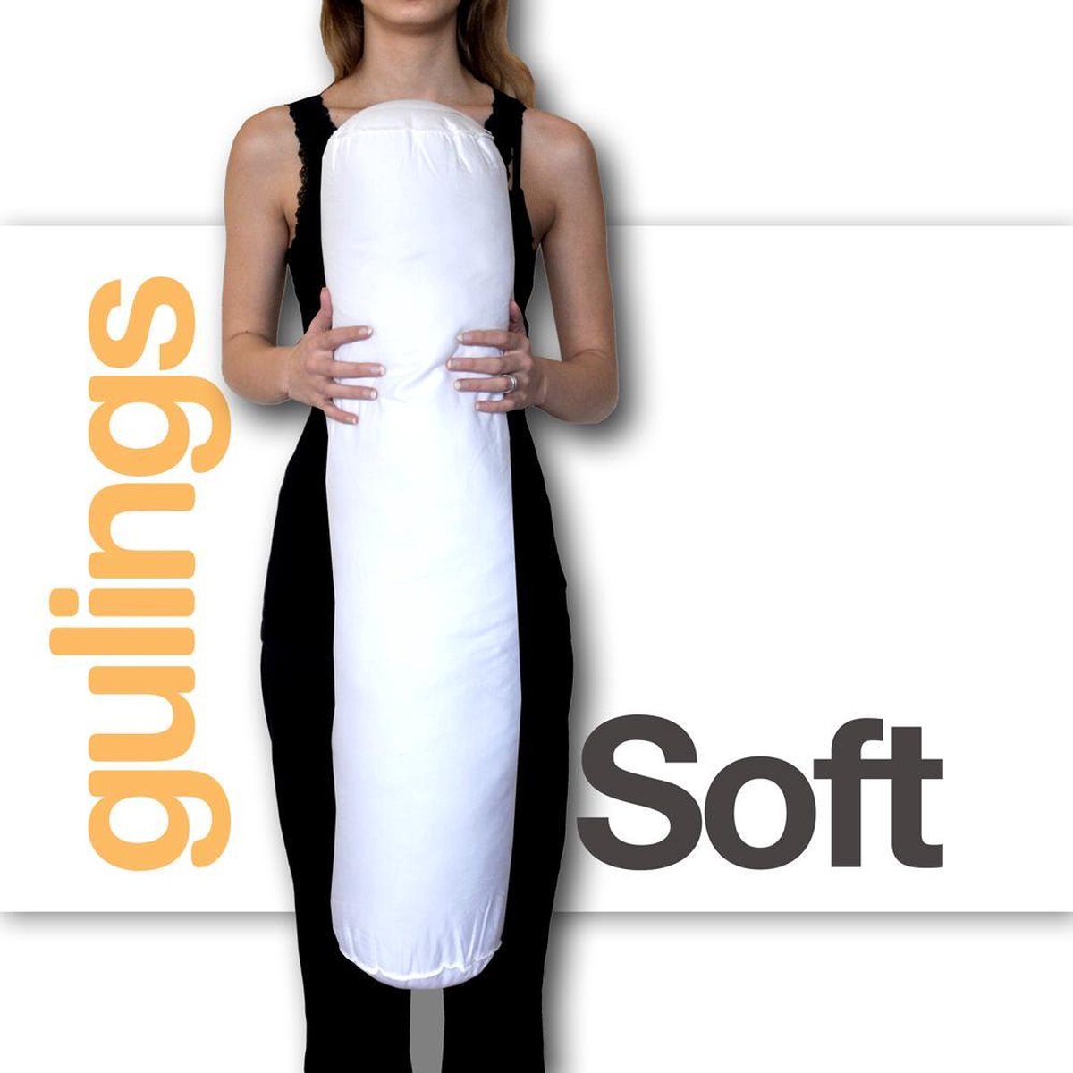 Rolkussen - Guling Soft - met sloop - wit | bol.com