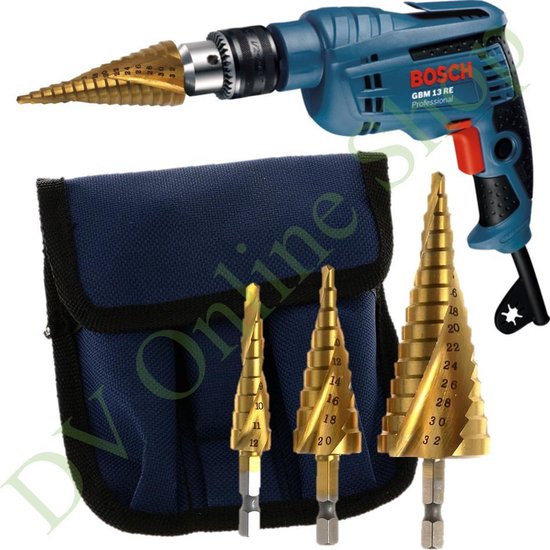 Stappenboor of trappenboor - 3 universele stappen- of trappenboren ...