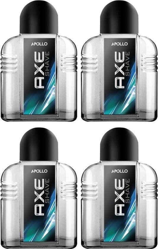 4x Axe Aftershave Men – Apollo - 4x100ml - Voordeel Verpakking | bol