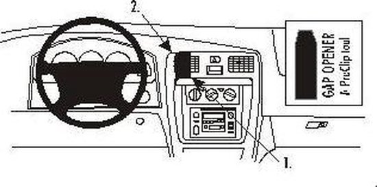 Brodit ProClip houder geschikt voor Toyota 4Runner 1999-2002 Center ...
