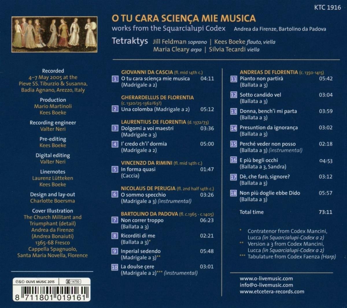 Tetraktys - O Tu Cara Scienca Mie Musica (CD), Tetraktys | Muziek | bol.com