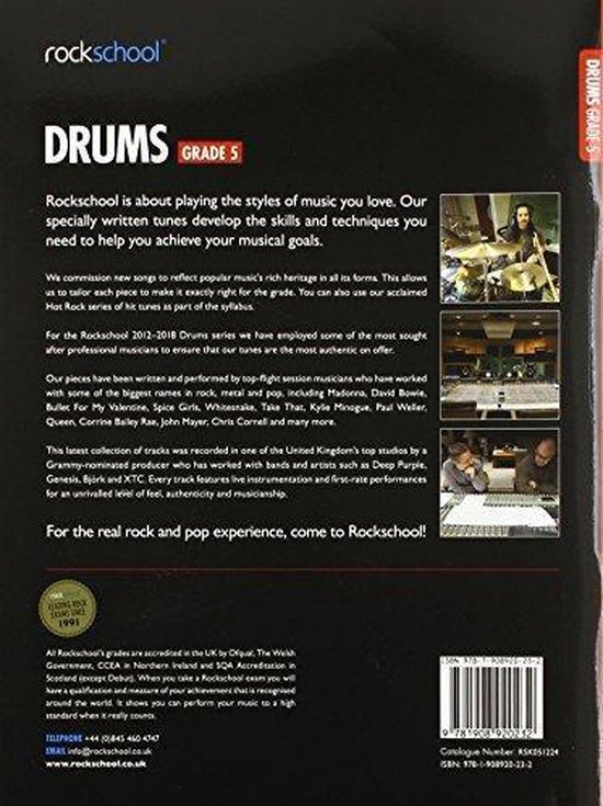 Rockschool Drums - Grade 5 (2012) | bol.com