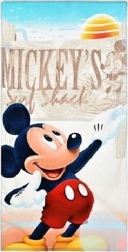 Mickey Mouse Strandlaken Surf Shack - 70x140 - Multi | bol.com