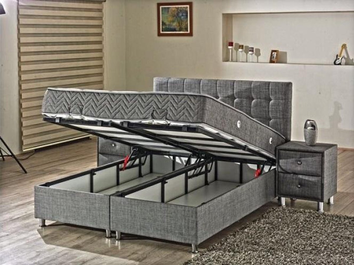 Boxspring met opbergruimte – 2persoons Boxspring met opbergruimte ...