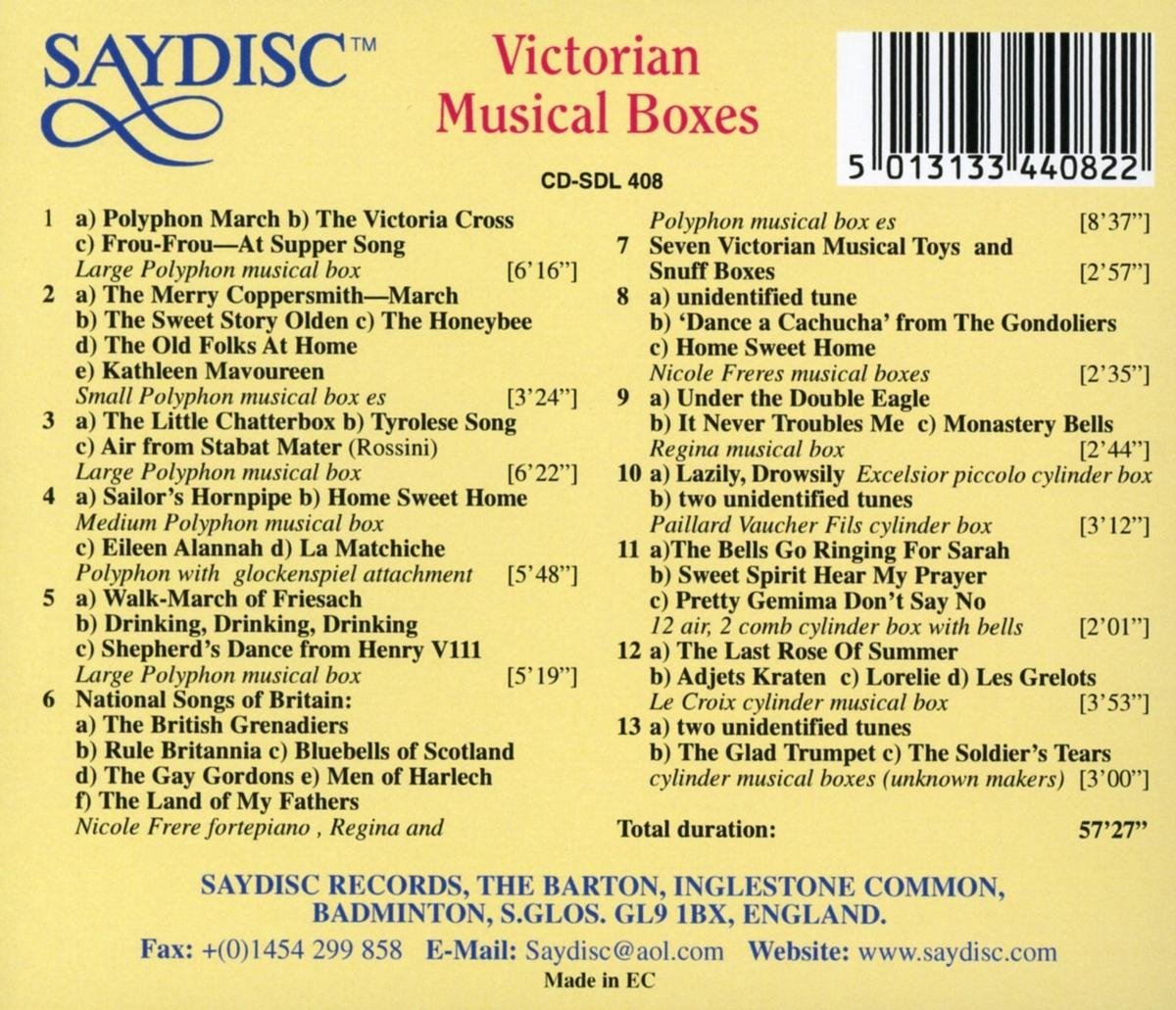Victorian Music Boxes, various artists | CD (album) | Muziek | bol.com