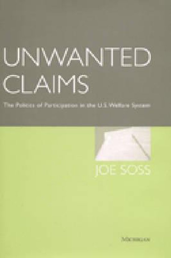 Unwanted Claims | 9780472089024 | Joe Brian Soss | Boeken | bol