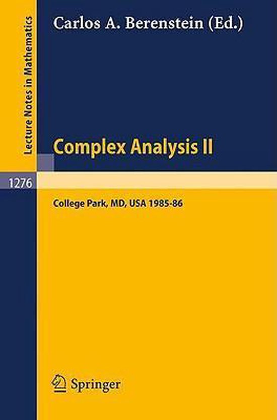Complex Analysis II | 9783540183570 | Boeken | bol.com