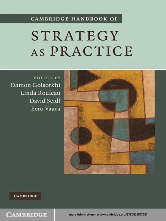 Cambridge Handbook of Strategy as Practice (ebook) | 9780511850974 ...