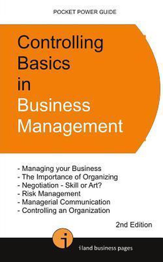 Controlling Basics in Business Management, Amdre Iland | 9781484938904 ...