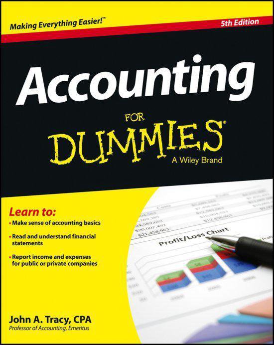 Accounting For Dummies (ebook), John A. Tracy | 9781118502648 | Boeken ...
