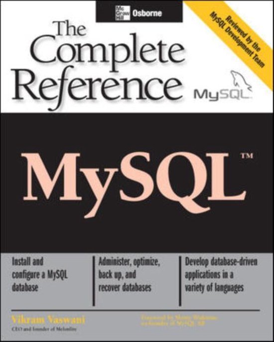 MySQL, Vikram Vaswani | 9780072224771 | Boeken | bol