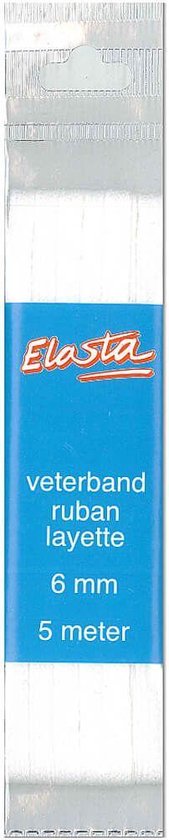 ELASTA VETERBAND 6MM WIT - 2 STUKS a 5 METER. | bol