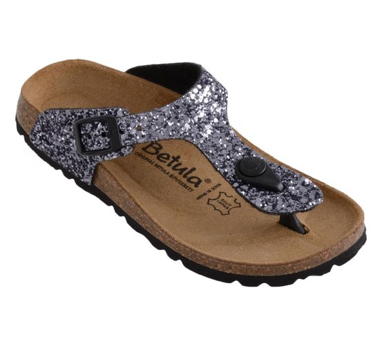 Betula Rose - Slippers - Unisex - Maat 34 - Antraciet/Bruin | bol.com