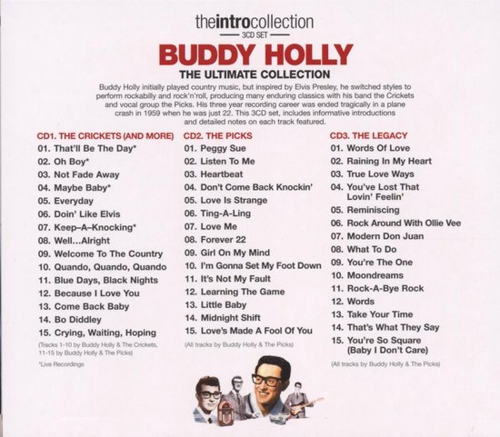 The Intro Collection, Buddy Holly | Muziek | bol