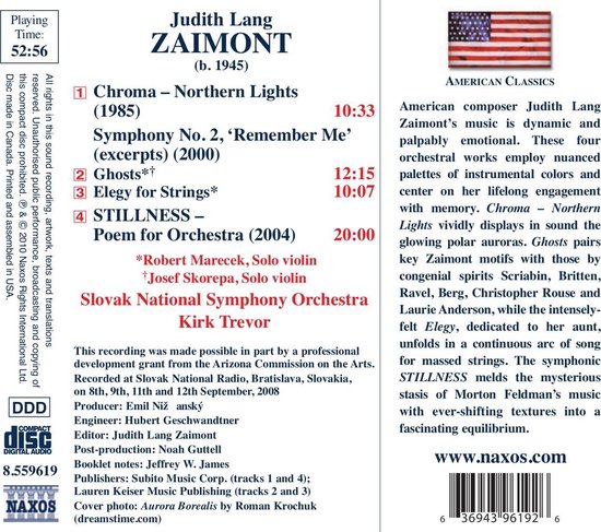 Slovak National Radio Orchestra - Zaimont: Chroma (CD), Slovak National ...