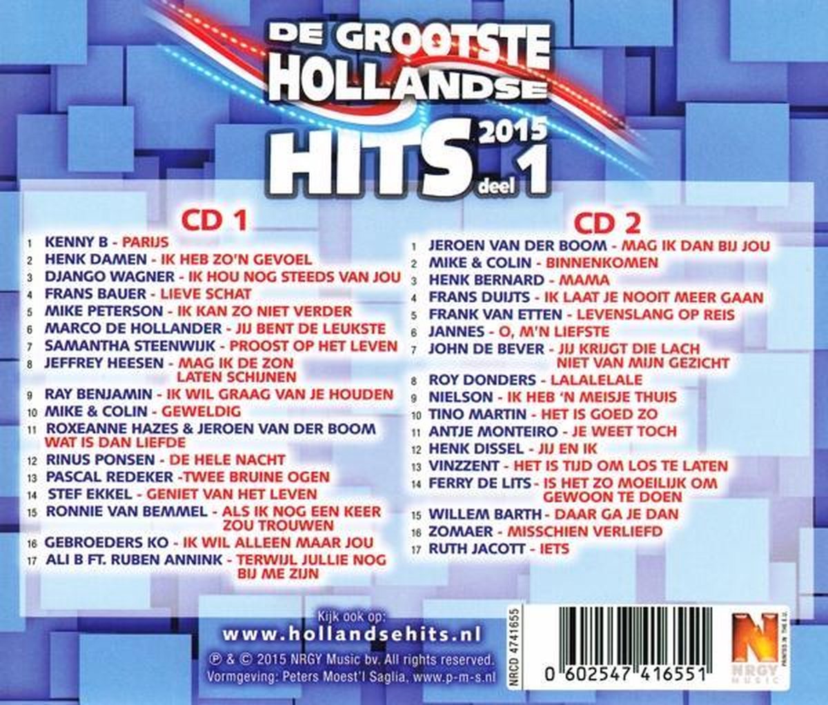 Grootste Hollandse Hits 2015 (Deel 1), De Hollandse Hits | CD (album) | Muziek | bol