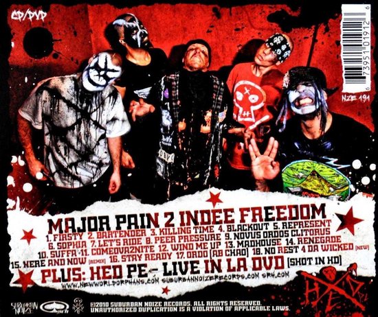 Major Pain 2 Indee Freedom - Best Of Live, Hed P.E. | CD (album ...