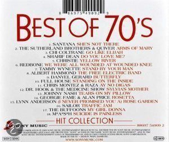 Hit Collection Best Of The 70'S, Various | CD (album) | Muziek | bol
